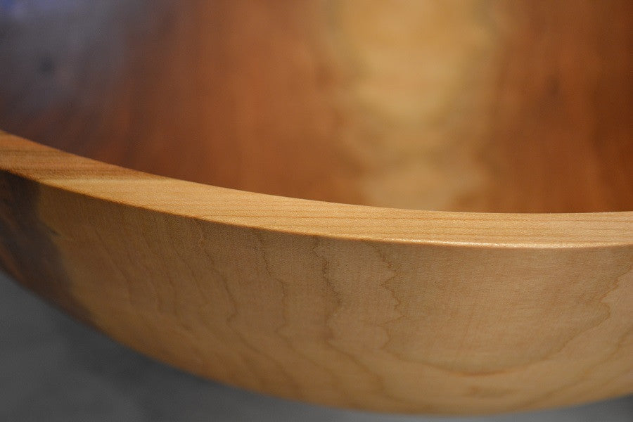 Largest Wooden Salad Bowl 19" USA Made | NH Bowl and Board | New ...